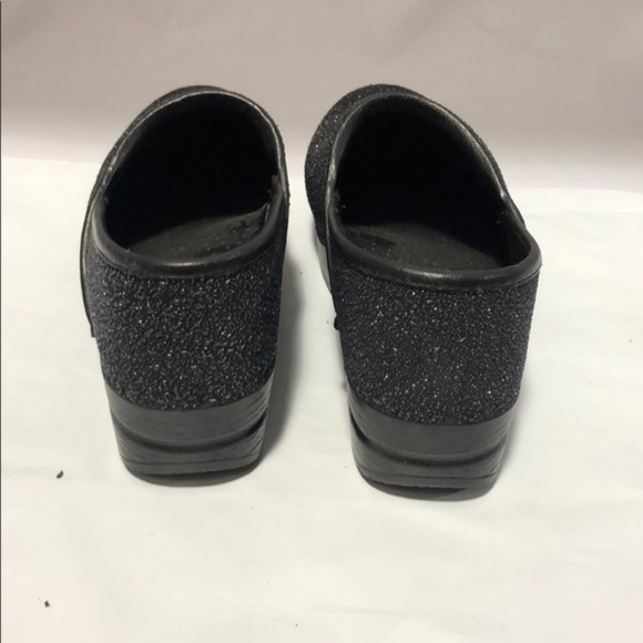 Dansko | Shoes | Dansko Womens Black Dazzle Textured Shimmer Clogs ...